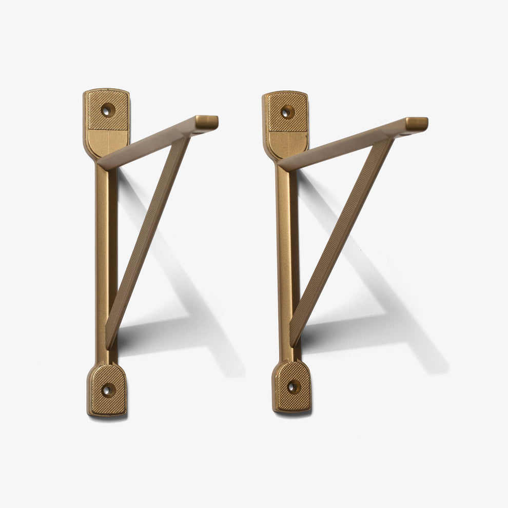 Industrial Modern Shelf Brackets Knurled – Studio Marchant